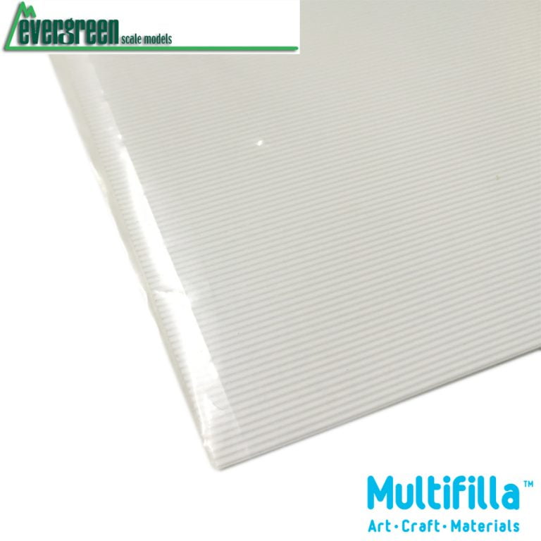 Evergreen Opaque White PolyStyrene Corrugated Metal Siding Sheet .040 ...