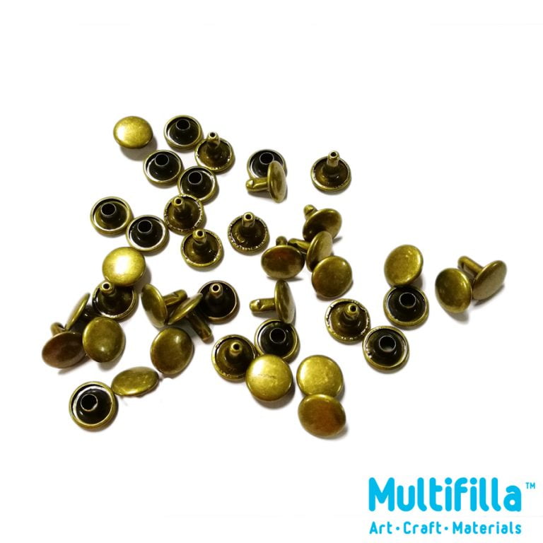 Antique Brass Rivet 10mm - 20 pairs | Multifilla