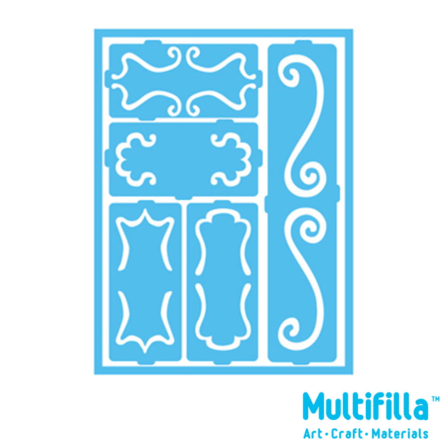 Americana Reusable Stick-On Stencils – Decorative Scrolls | Multifilla