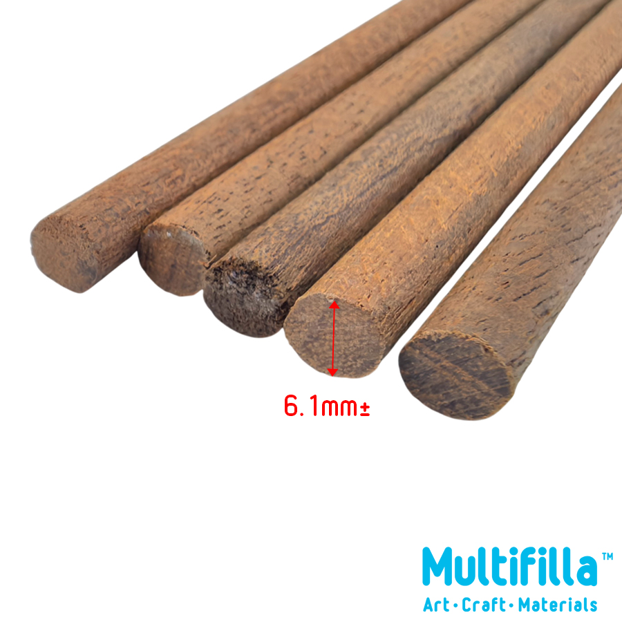Meranti Wood Dowel - 5pcs | Multifilla