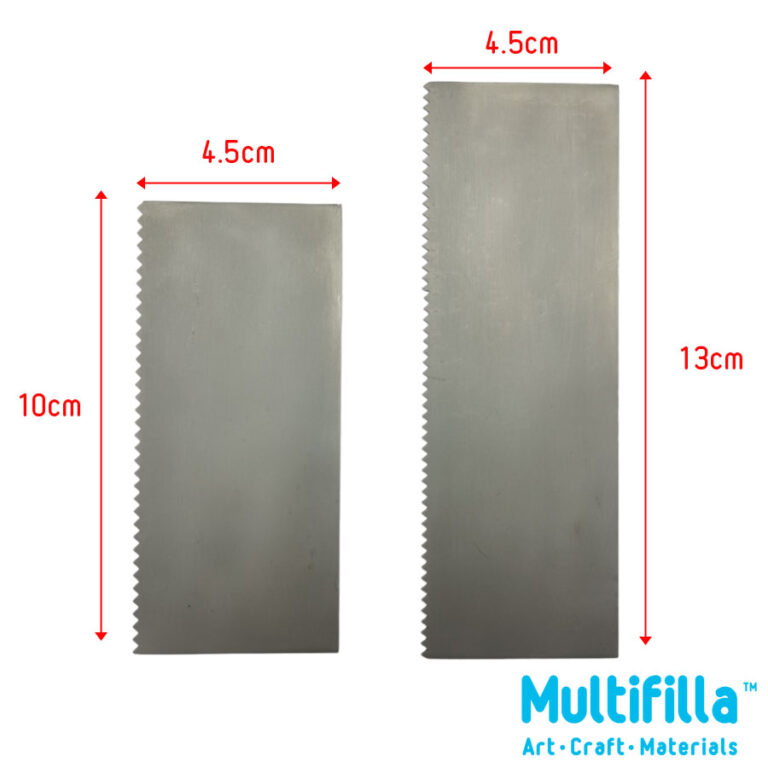 Rigid Serrated Heavy Steel Scraper - Rectangular | Multifilla