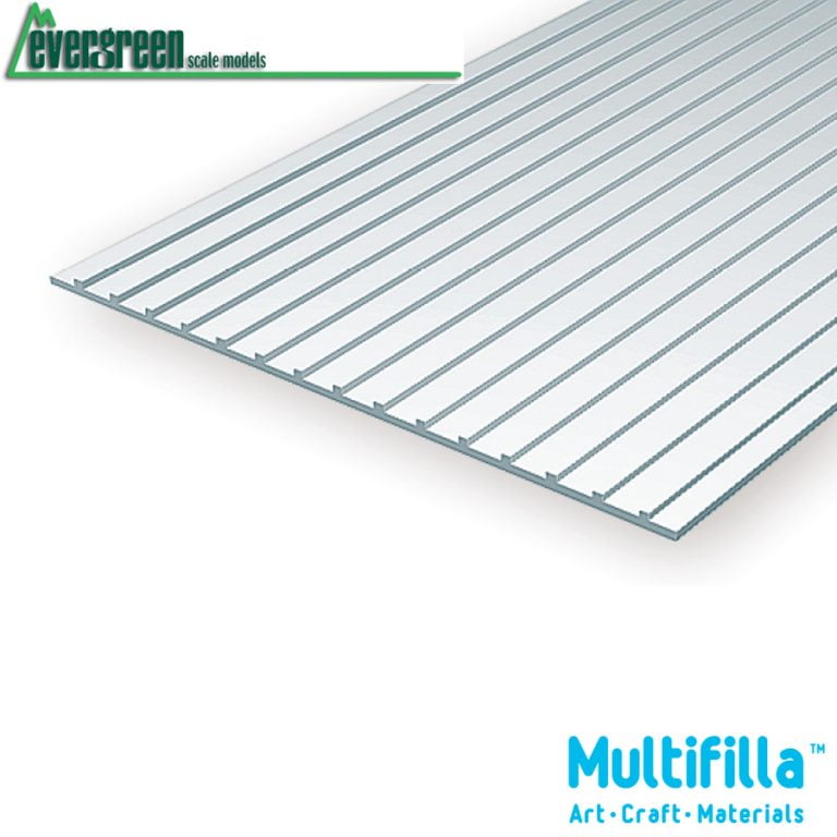 Evergreen Opaque White PolyStyrene Standing Seam Roof Sheet .040” (1.0 ...